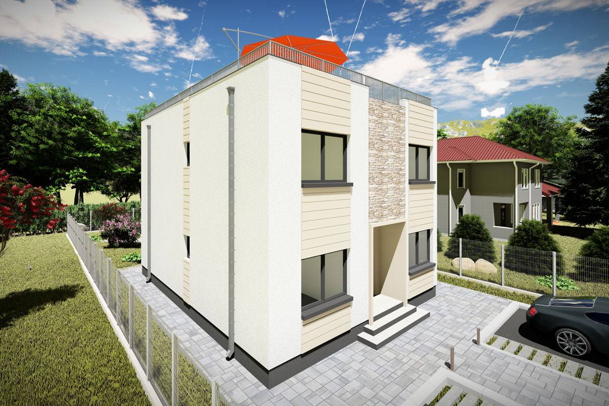Casa din BCA Ytong etaj fara acoperis constructie zidarie 81 – Wolf ...