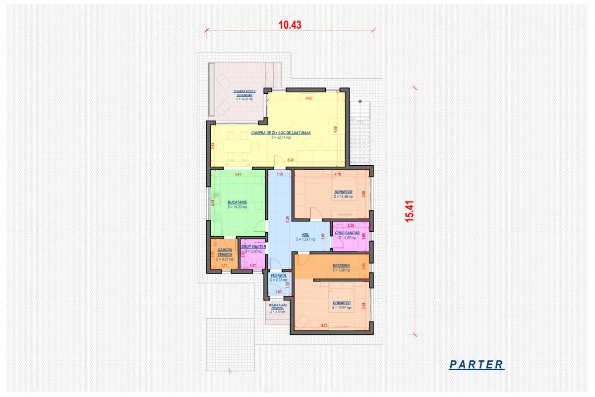 Constructie casa caramida moderna zidarie fara acoperis 027 – Wolf ...