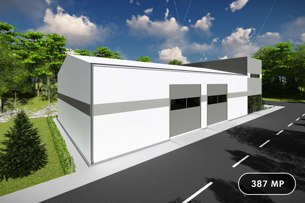 Constructie de hala metalica industriala proiect 387-002