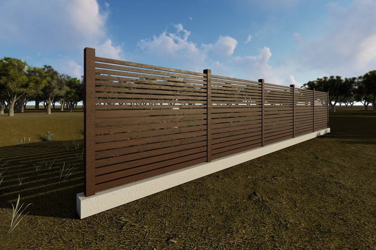 Constructie Gard de Lemn cu Fundatie Model GA10